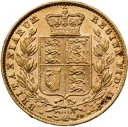 1870 Gold Sovereign - CoinsNotebook