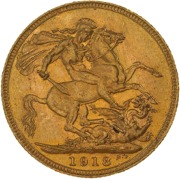 1918 Gold Sovereign Sydney - CoinsNotebook