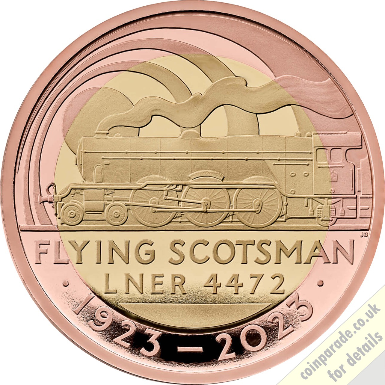 2023 Two Pound - Flying Scotsman Gold Proof - CoinsNotebook